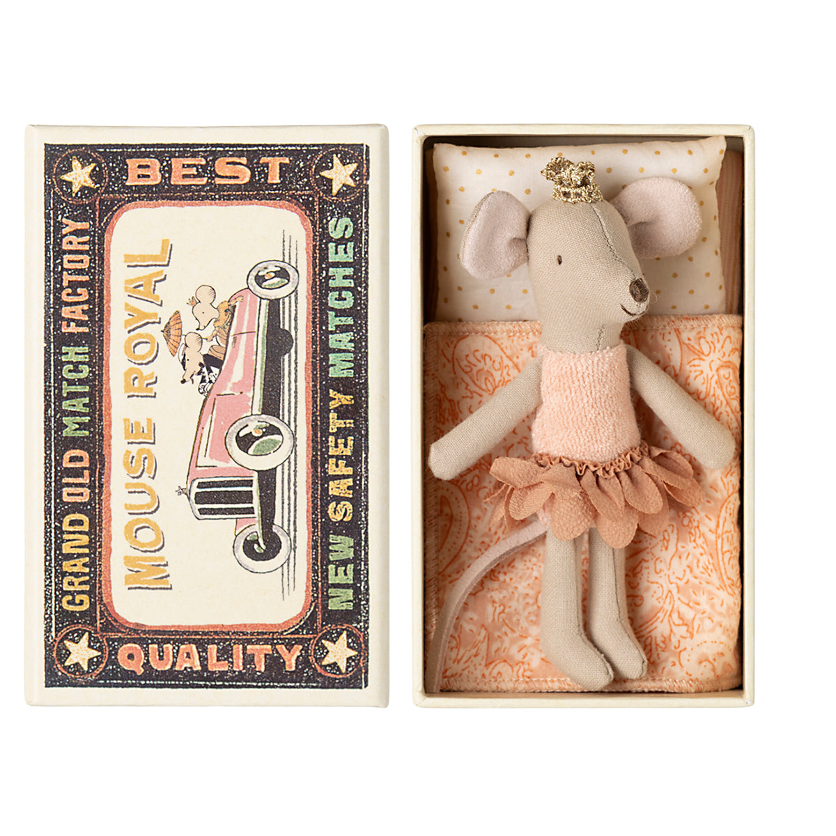 Maileg Princess mouse,Little sister in matchbox – My Small World Toy Store