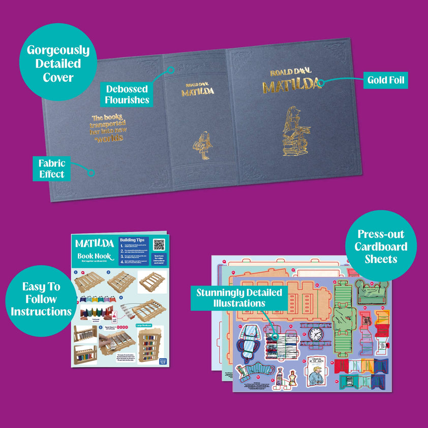 *Wonky* Build Your Own, Roald Dahl 'Matilda' Book Nook – My Small World ...