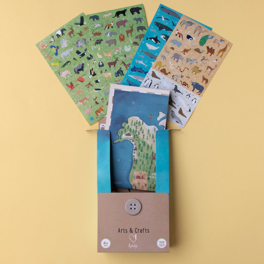 Londji Activities - Animal World Poster and Stickers – My Small World ...