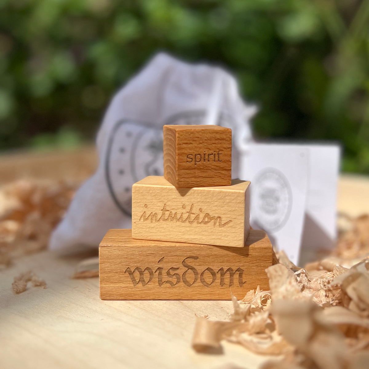 Wooden Story - Wisdom Intuition Spirit Blocks – My Small World Toy Store